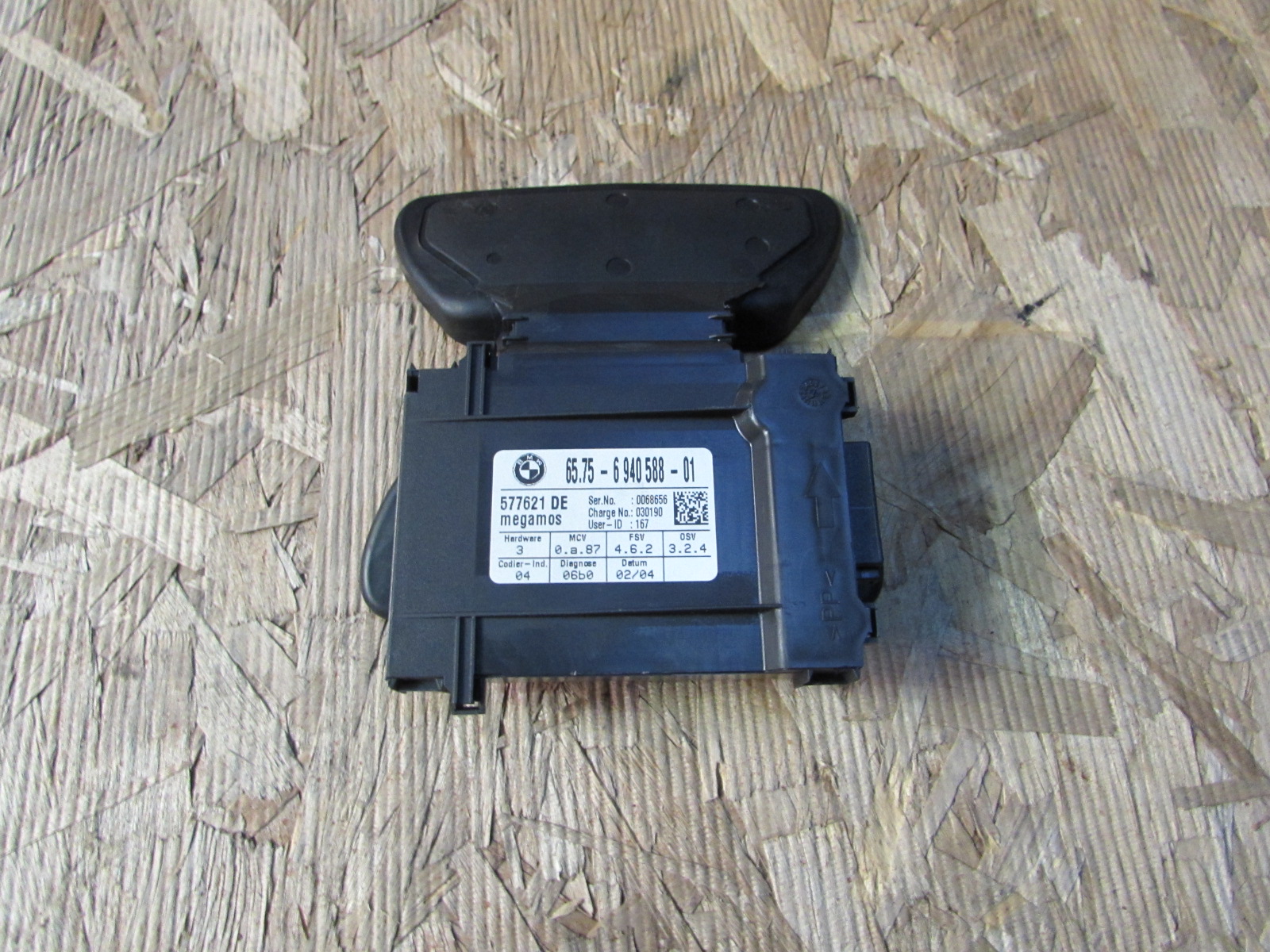 BMW Alarm Motion Sensor Ultra Sonic Module Megamos 65756940588 E60 525i